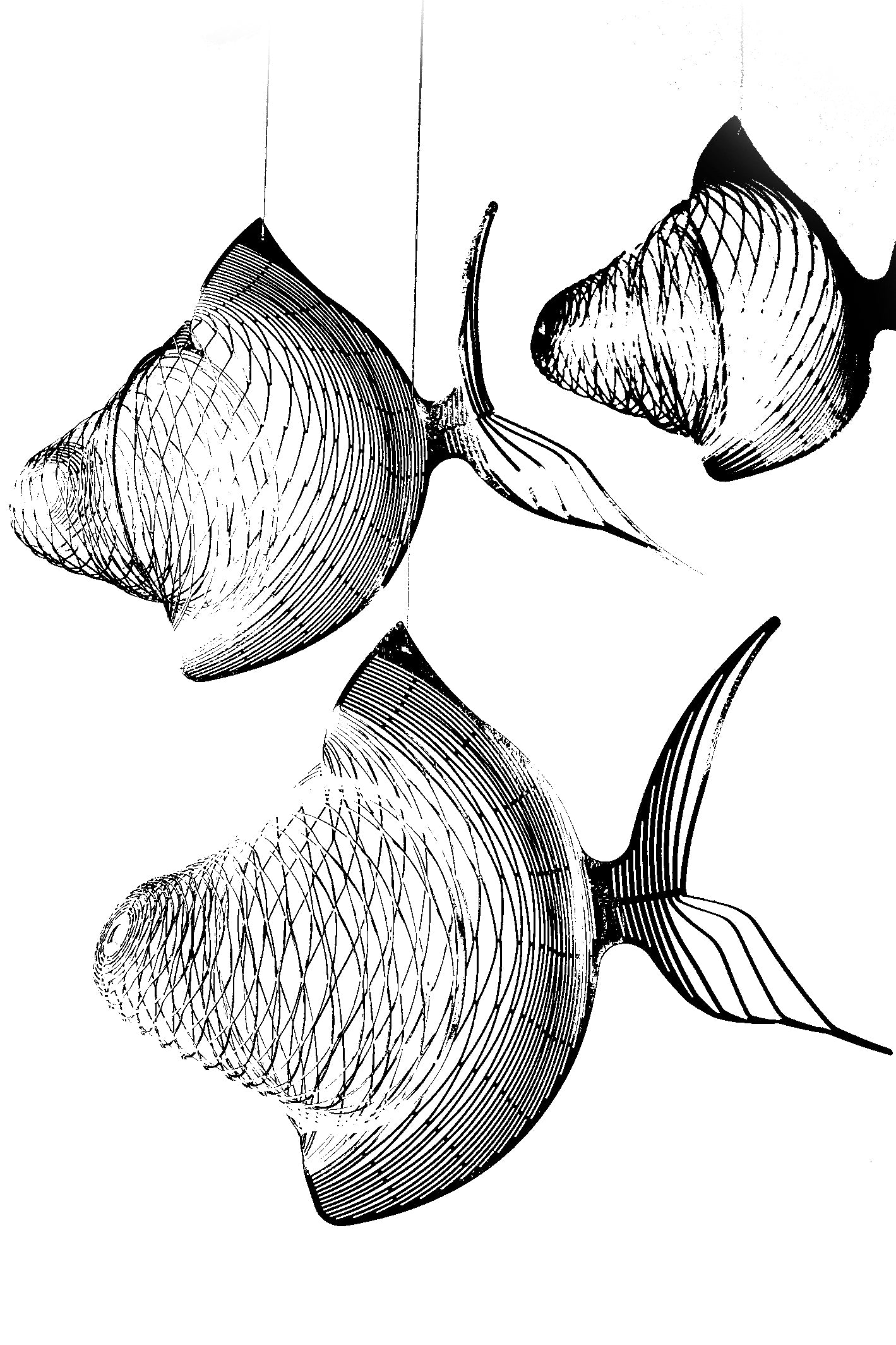 Metal hanging mobiles with sea theme, ocean decor ExpandLifeMetalArt